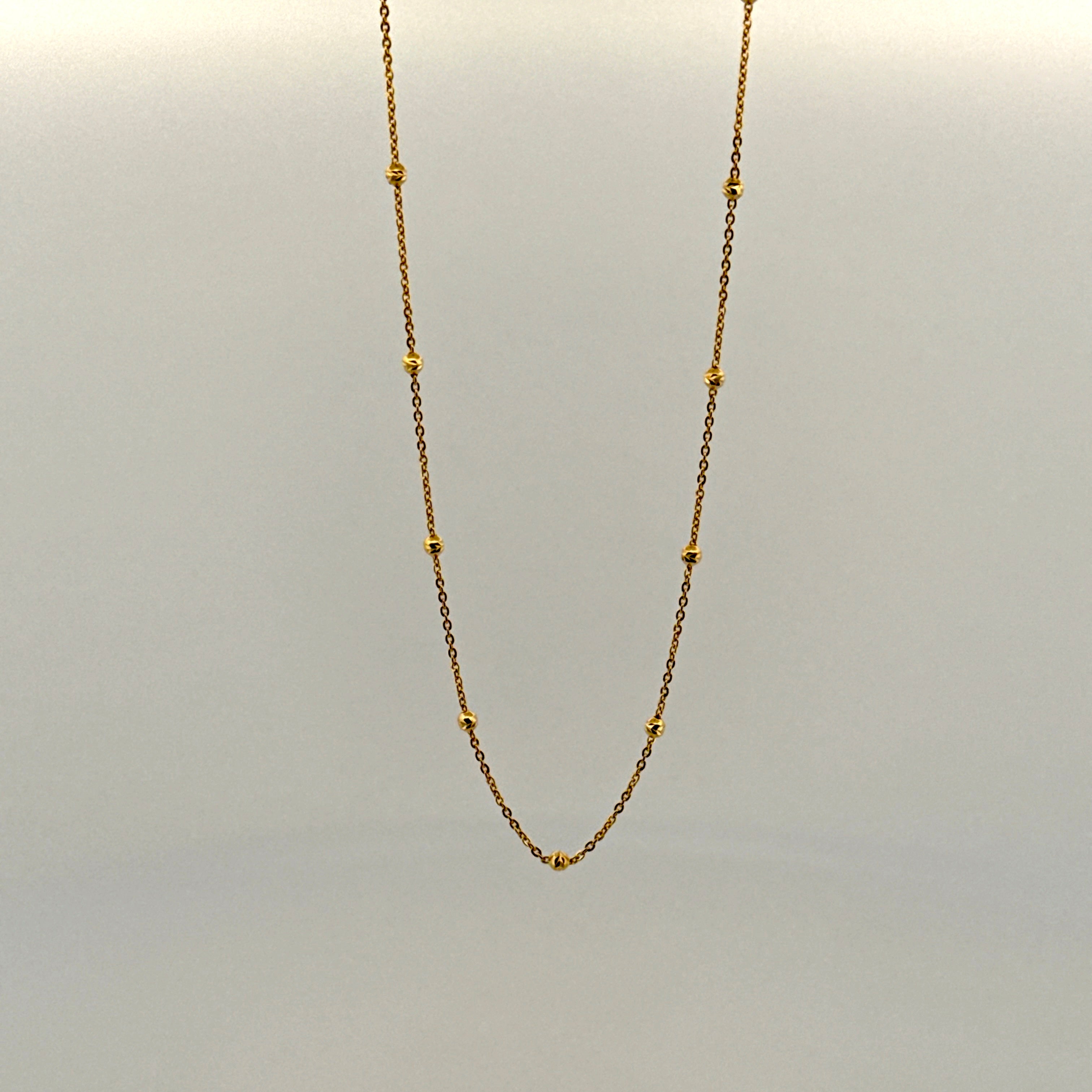 The Aurea Round Bead Chain – Gemmas Jewelry Edit